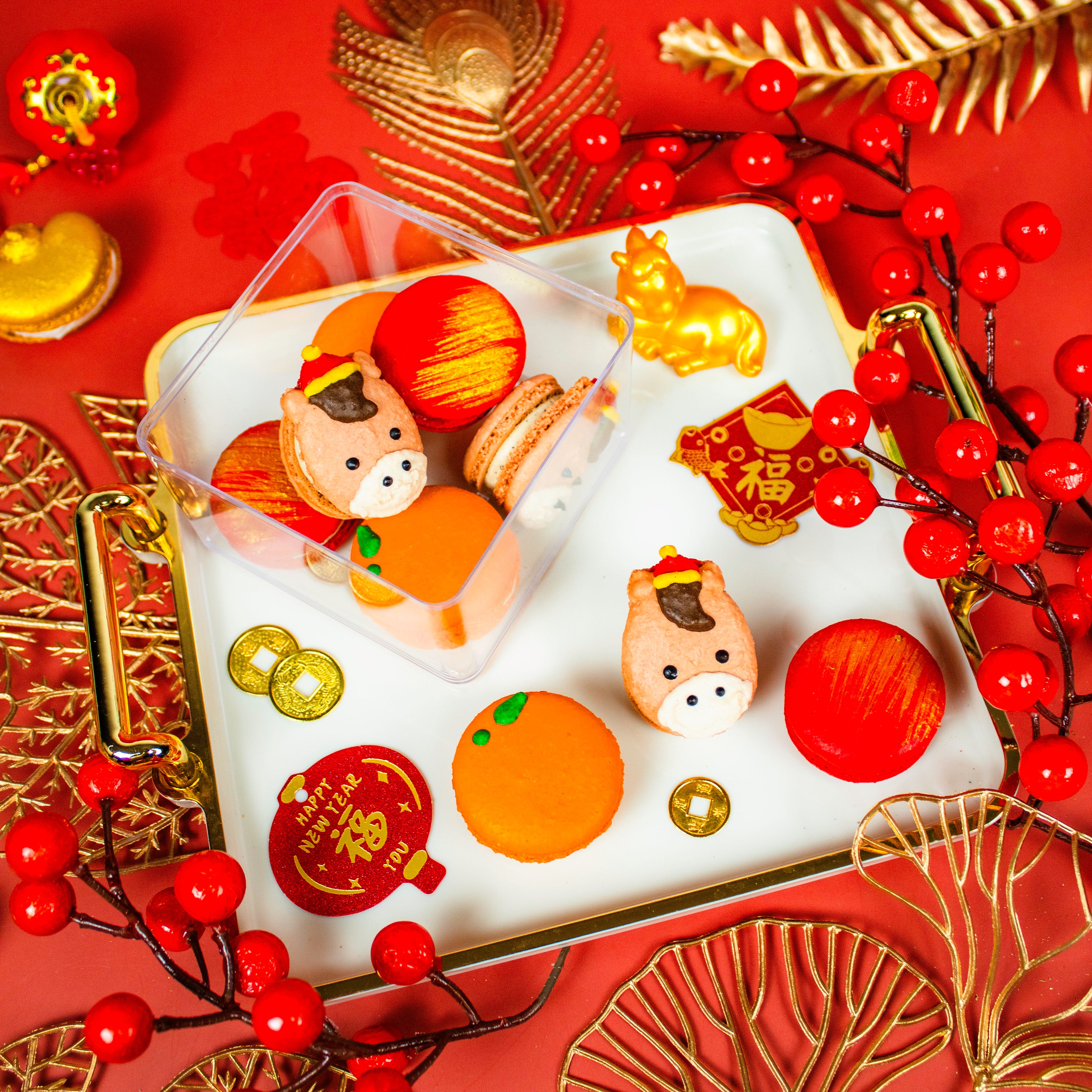 Year of the Horse Mini Mix Macarons – Daan Go Cake Lab | Toronto